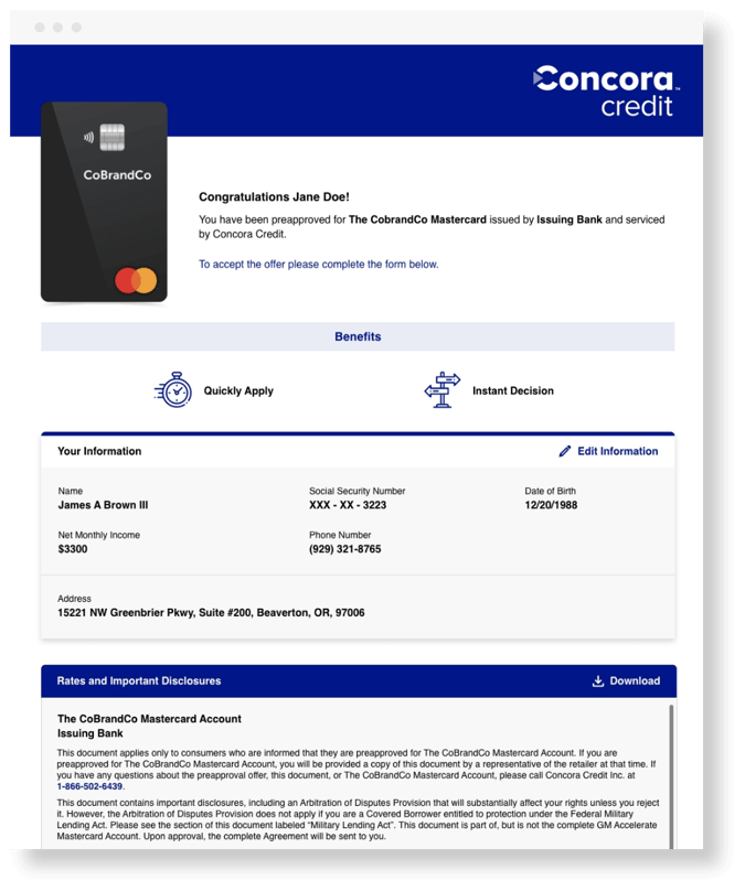 Concora Credit | Co-Brand Credit Cards